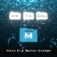 Maya File Batch Export by Fwcolbert3D | 3DOcean